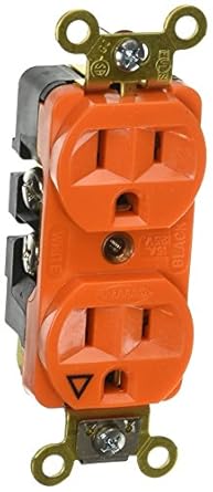 Hubbell IG5262 Duplex Receptacle, Isolated Ground, NEMA 5-15R, 15 amp ...
