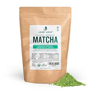 Jade Leaf Organic Ceremonial Grade Matcha Green Tea Powder - Authentic ...