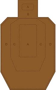 Amazon.com : Reduced IPSC-CB Target Complete with Scoring Zone White on ...