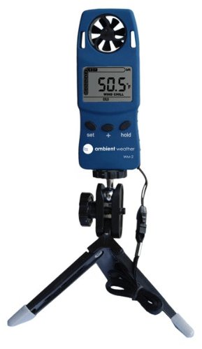 Ambient Weather WM-2-TRIPOD-KIT Handheld Weather Meter w/ Windspeed ...