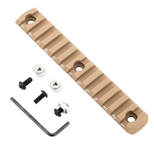 TuFok Picatinny Rail Section - Thin 0.27in Height Rail Attachment Rail ...