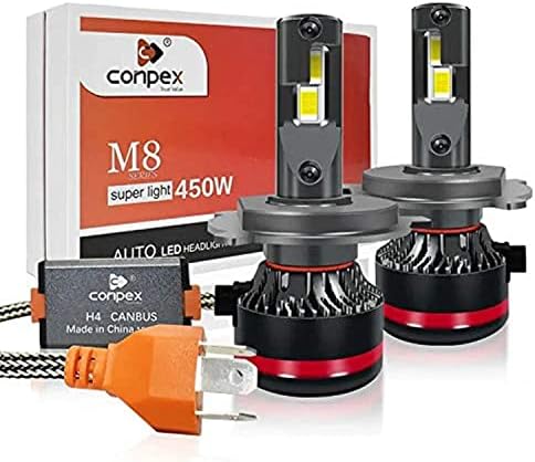 سعر Conpex H4 LED Headlight Bulbs Conversion Kit Anti Flicker with 5 Sides Chips Hi/Low Beam ...