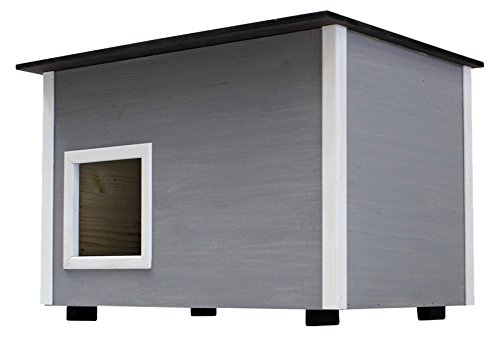 Pet Supplies Elmato Deluxe Cat House with Insulated Floor 14 mm 10753 ...
