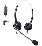 Amazon.com : Voistek A2H20D25MM Dual Ear Call Center Telephone ...