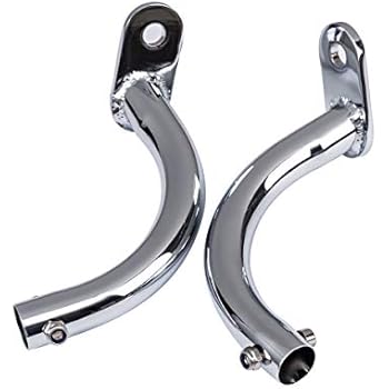 Amazon.com: Chrome Saddle bag Support Kit Brackets Mount for Harley ...