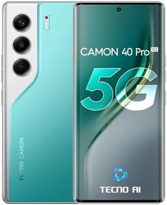 Tecno Camon 40 Pro 5G AI Powered Smartphone,12+12GB RAM 256GB ROM | 50MP Rear,50MP Front Camera ...