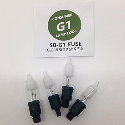 G1 Spare Bulbs (Fuse) 6v 0.7w - Pack of 4: Amazon.co.uk: Lighting