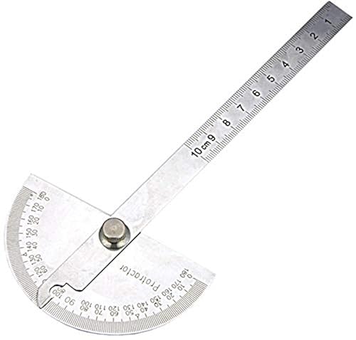 Nortools 0-180° Round Head Protractor - Angle Finder Craftsman Ruler ...