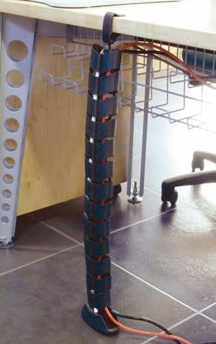 Vertical Cable Riser Office Desk Cable Managment Tidy: Amazon.co.uk ...