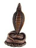 Lifesize King Cobra Snake Statue
