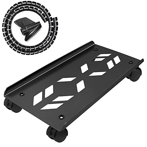 Seloom Computer Tower Stand, Mobile CPU Stand, PC Tower Stand with ...