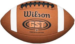 Amazon.com : Wilson GST Composite Football : Gst Football Pee Wee ...
