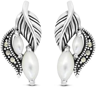 سعر Fayendra Sterling Silver 925 Earring Embedded With Natural White ...