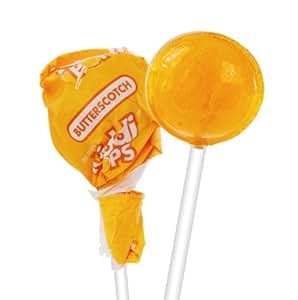 Amazon.com : Yost Kiddi Pops, 100 Count Carton (4.5 lbs) - Butterscotch ...