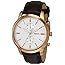 Fossil Men's FS4656 Leather Strap Analog with Brown Dial Watch: Fossil ...