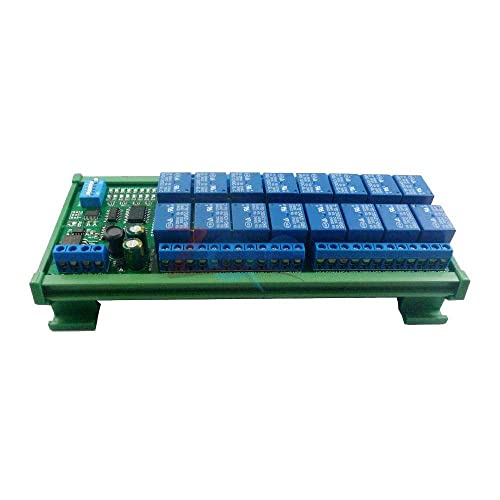 DC 12V Relay Module 16 Channel MODBUS RTU RS485 Relay Board PLC ...