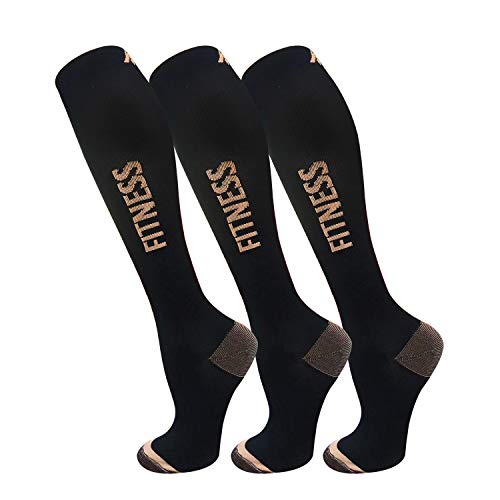 FuelMeFoot Compression Socks - 20-30mmHg Graduated Support for Men ...