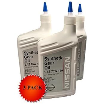 Amazon.com: Nissan Genuine OEM 75W-140 Synthetic Gear Oil 999MP-DF100P ...
