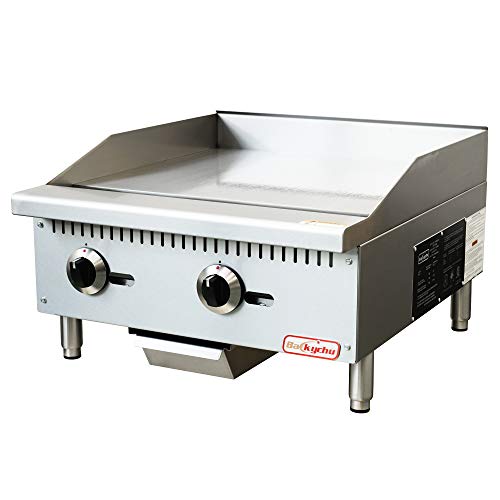 Backychu Commercial Natural Gas Griddle with Liquid Propane Conversion ...