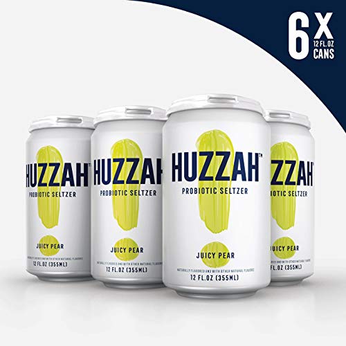 HUZZAH Seltzer Sparkling Water- Bubbles with Benefits - Low Calorie ...
