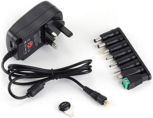 30W Universal AC/DC Adapter Switching Power Supply with 8 Selectable Adapter Plugs，for 3V 4.5V ...