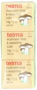 Amazon.com : Telma Cubes Mushroom, Consomme Meat, 3 - 0.5-Ounce Cubes ...