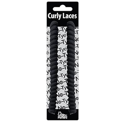 Amazon.com: FootMatters Curly No Tye Shoe Laces - Elastic Spring Shoe ...