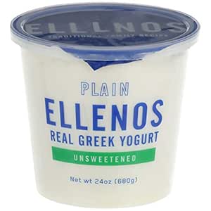 Ellenos, Yogurt Greek Plain Unsweetened, 24 Ounce: Amazon.com: Grocery ...