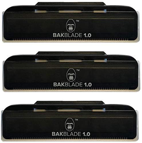 baKblade 1.0 Back Hair and Body Shaver Refill Replacement Cartridges. 4 ...
