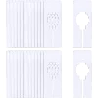ZOOFOX 80 Pack Clothing Rack Size Dividers, White Blank Hangers ...