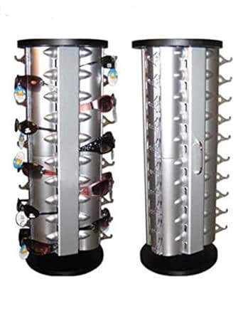 Amazon.com: Silver Rotating Sunglass Display Rack Counter Top 28 H X 20 ...
