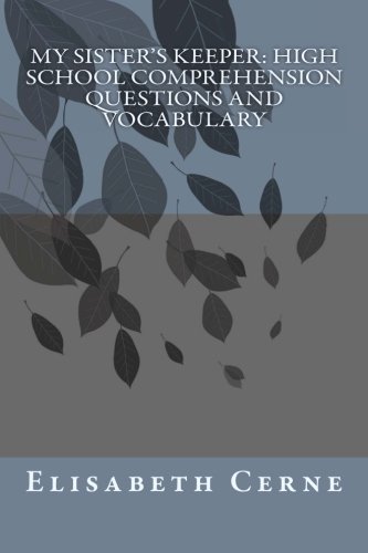 My Sister's Keeper: High School Comprehension Questions and Vocabulary ...