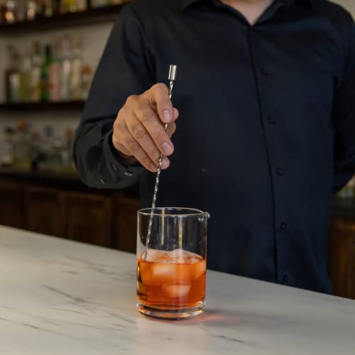 A Bar Above Classic Style Cocktail Mixing Glass – Thick, Sturdy Glass ...