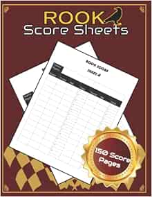 Rook Score Sheets: 150 Rook Score Cards for Scorekeeping: Books, Addae ...