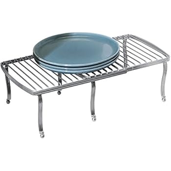 Amazon.com: mDesign Adjustable, Expandable Wire Metal Kitchen Cabinet ...