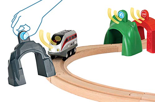 BRIO World - 33873 Smart Tech Engine Set with Action Tunnels | 17 Piece ...