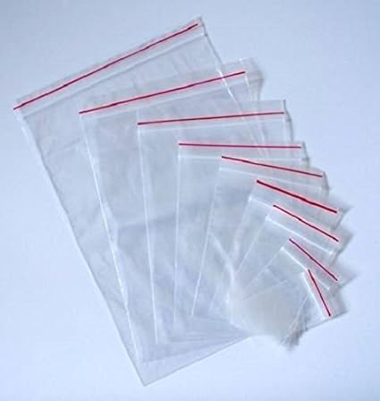 100 PCS 7 x 10 cm Plastic Zip Lock Bags Clear Poly Ziplock Bag ...