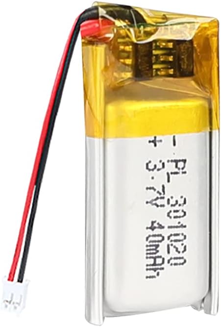 Amazon.com: AKZYTUE 3.7V 40mAh 301020 Lipo Battery Rechargeable Lithium ...