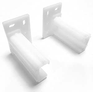 Rear Mounting Bracket, Plastic, for White Epoxy Drawer Slide, L and R ...