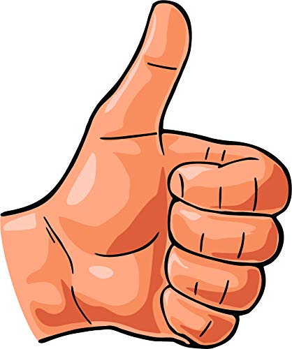 Mua Simple Thumbs Up Positive Hand Sign Emoji Symbol Vinyl Sticker (2 ...