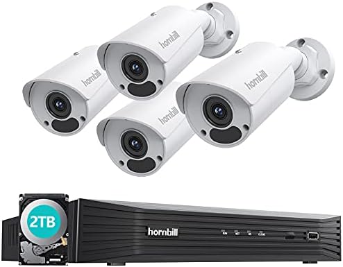 4K PoE Security Camera System Hornbill 8MP Security Camera System ...
