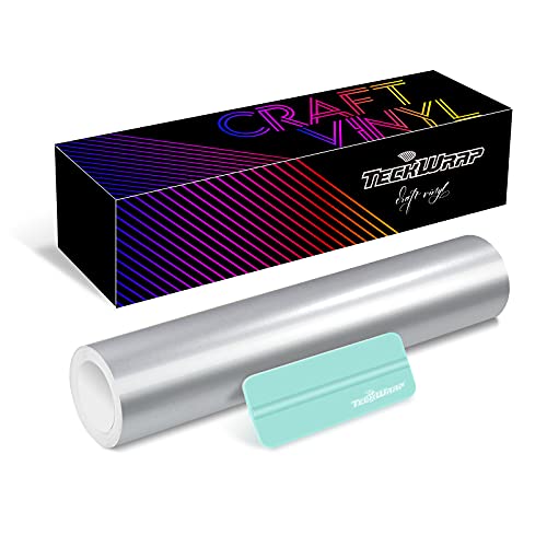 TECKWRAP Permanent Adhesive Vinyl for Craft Decal Projects 12" x 20ft ...