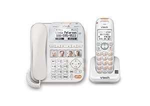 Amazon.com : VTech SN6147 Corded & Cordless Senior Phone System with ...