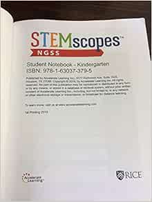 STEMscopes: Student notebook: 9781630373795: Books - Amazon