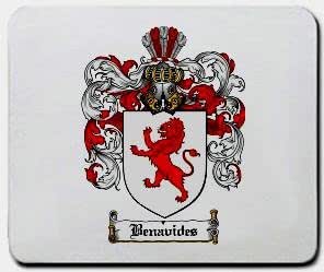 Amazon.com: Benavides Family Shield / Coat of Arms Mouse Pad : Office ...