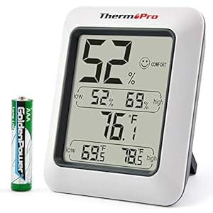 ThermoPro TP50 Digital Hygrometer Indoor Thermometer Humidity Monitor ...