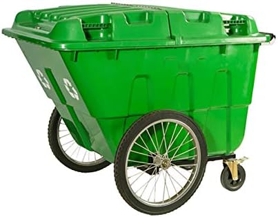 PIOUIJ Trash Bin， 400L Sanitation Garbage Truck Large Garbage Can ...