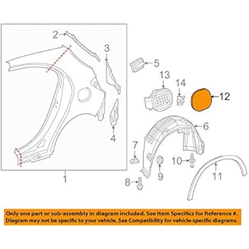 Amazon.com: MERCEDES-BENZ 2047570306 GENUINE OEM FUEL DOOR: Automotive