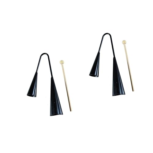 VICASKY 2pcs Handheld Agogo Traditional Bell Instrument Kids Instrument ...