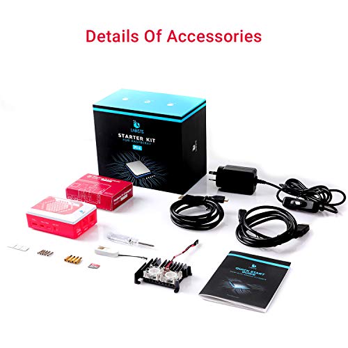LABISTS Raspberry Pi 4 8GB RAM Starter Kit with 32GB Micro SD Card (8GB ...